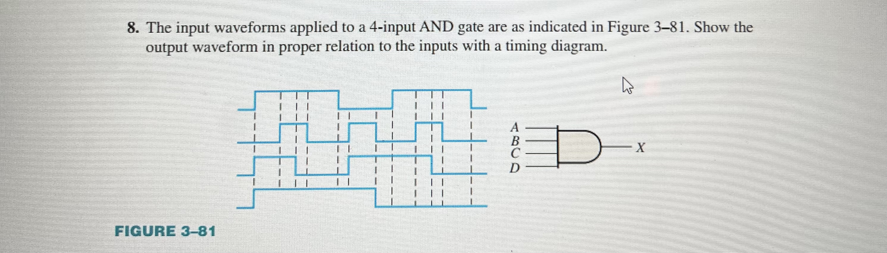 Solved Repeat Problem 8 ﻿for a 4 -input ORThe input | Chegg.com