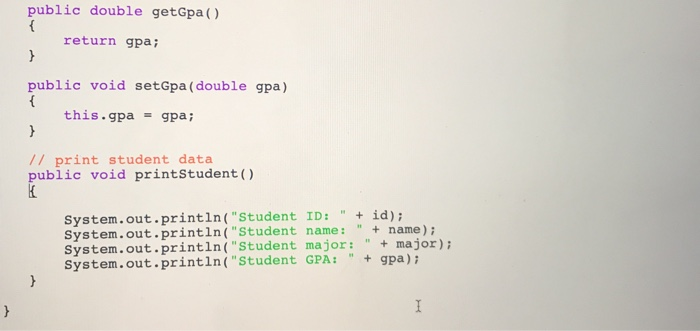 Solved public class StudentApplication public static void | Chegg.com