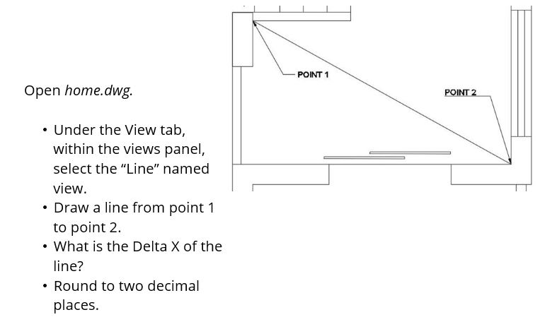 Solved Open home.dwg.Under the View tab,within the views | Chegg.com