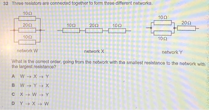 Solved 32 Three resistors are connected together to form | Chegg.com