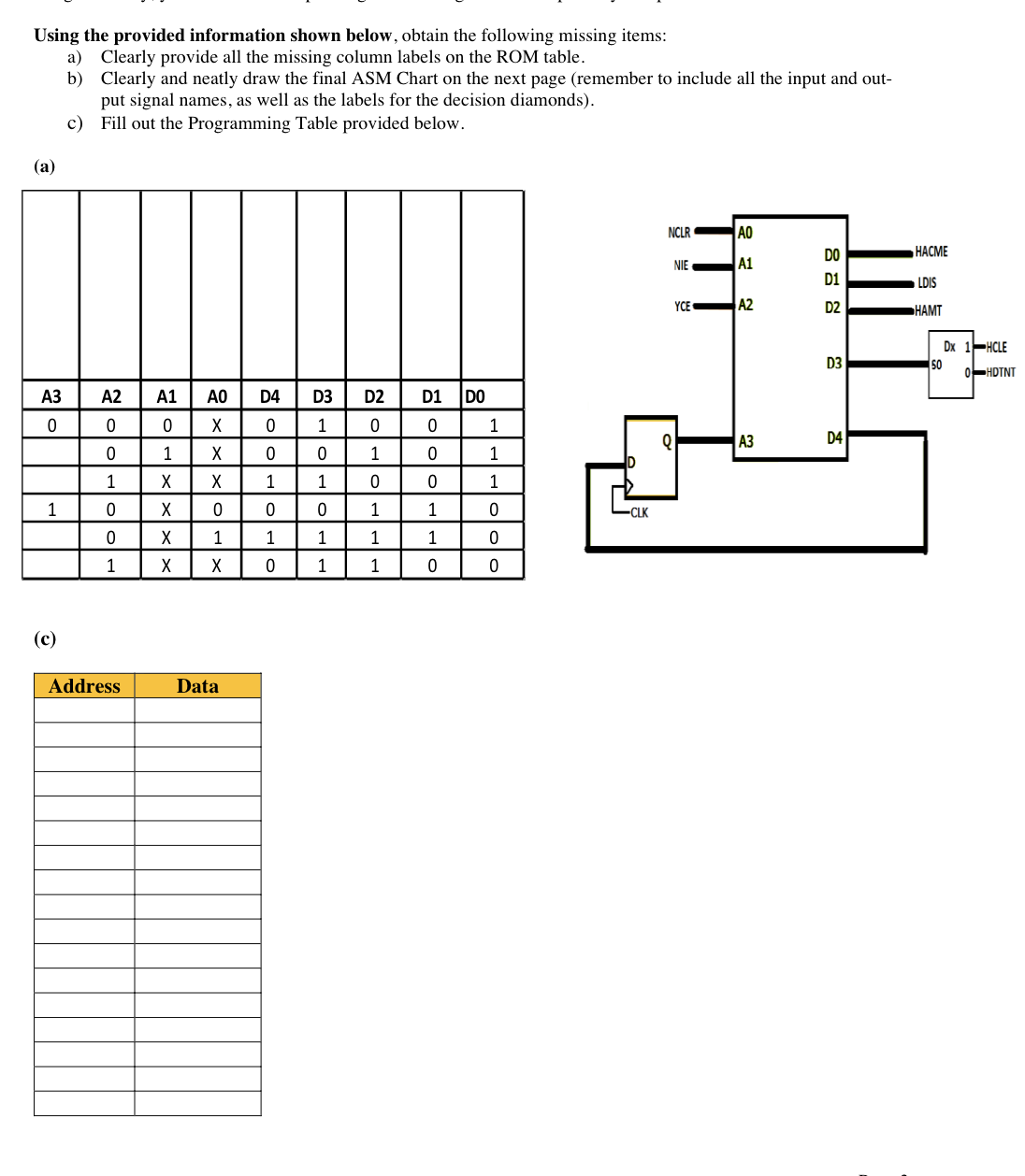 I need help completing problems a, b , and c | Chegg.com I need help completing problems a, b , and c | Chegg.com