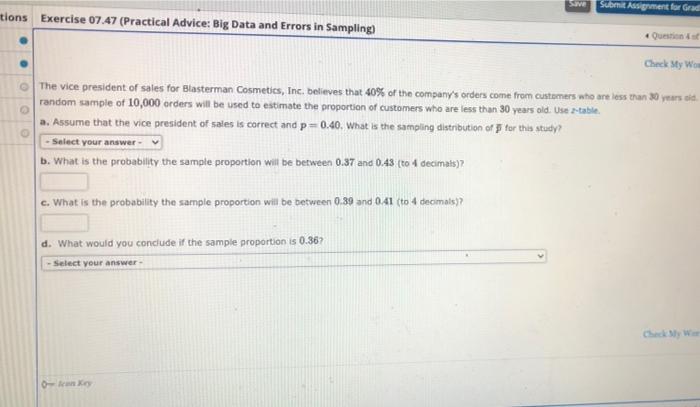 Solved Submit Assignment for Grad tions Exercise 07 47 | Chegg.com