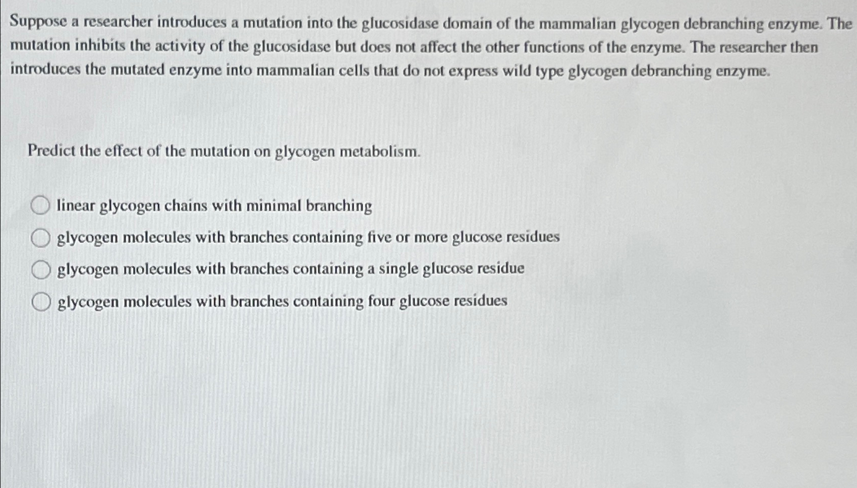 Solved Suppose a researcher introduces a mutation into the | Chegg.com