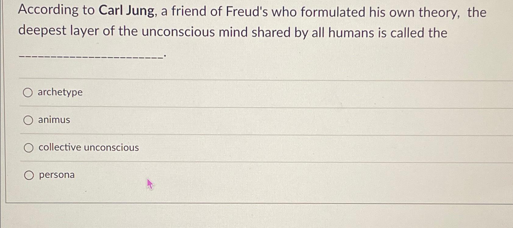 Solved According to Carl Jung, a friend of Freud's who | Chegg.com