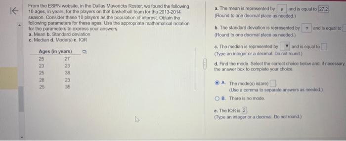 Solved Provided below is a simple data set for you to | Chegg.com