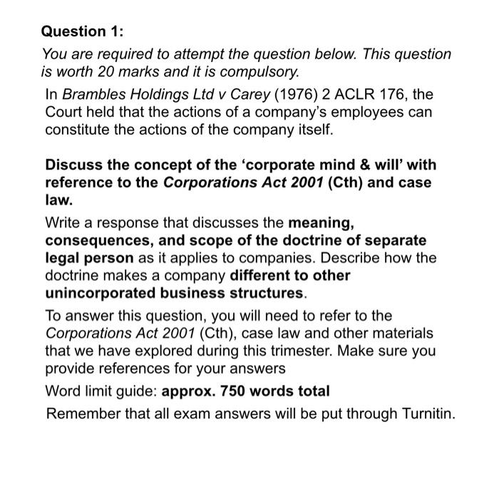 Solved Question 1: You are required to attempt the question | Chegg.com