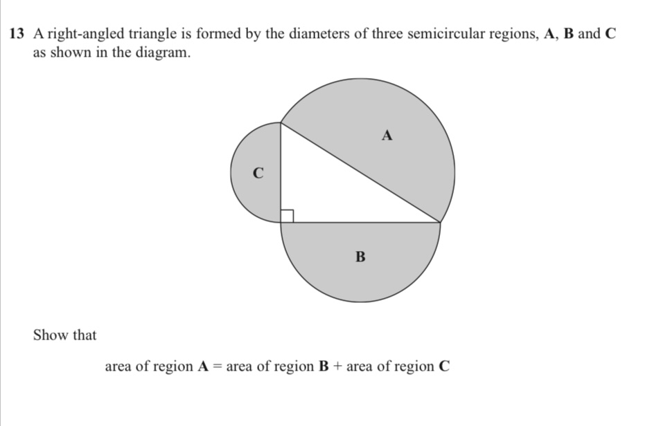 Solved 13 ﻿A right-angled triangle is formed by the | Chegg.com