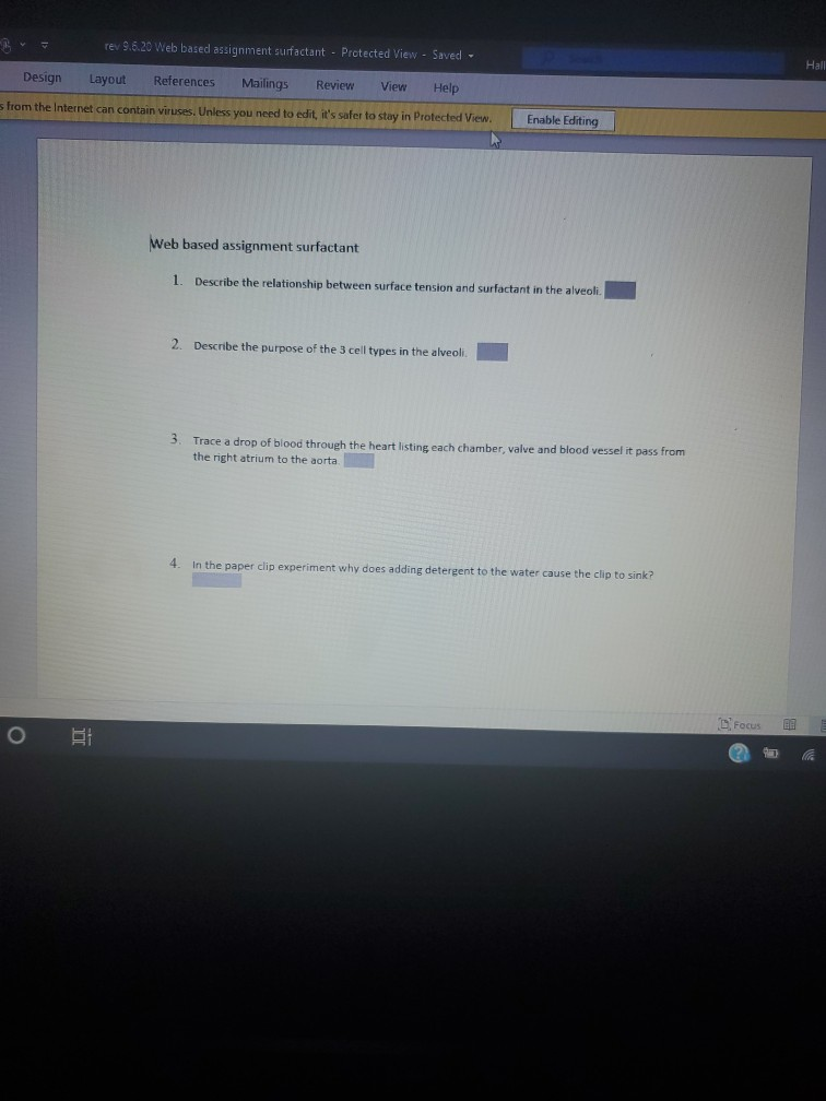Solved rev 9.6.20 Web based assignment surfactant - | Chegg.com