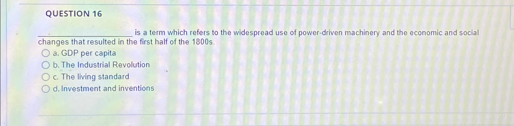 Solved QUESTION 16is a term which refers to the widespread | Chegg.com