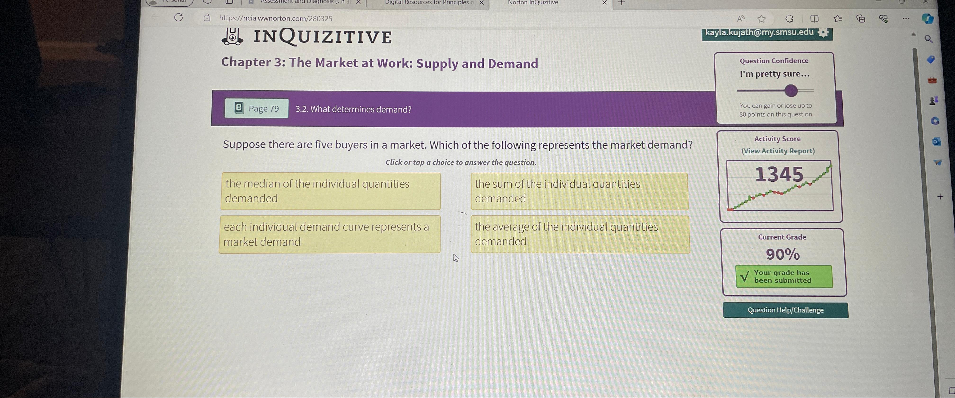 Solved INQUIZITIVEChapter 3: The Market at Work: Supply and | Chegg.com