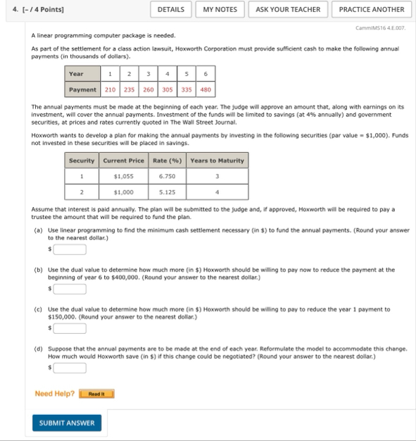 Solved [- / 4 ﻿Points]I keep getting solver cant solve - ﻿my | Chegg.com