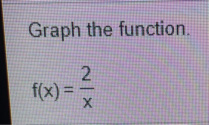 Solved Graph the function. 2 f(x)= | Chegg.com