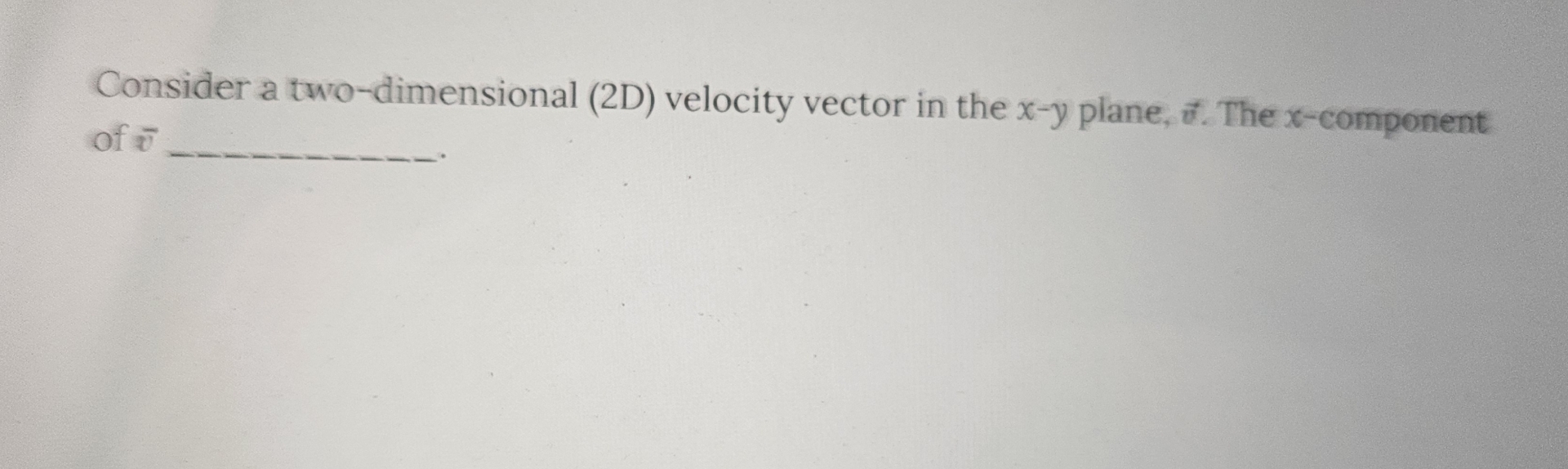 High Quality SOLUTION Consider a two-dimensional (2D) ﻿velocity vector in | Chegg.com