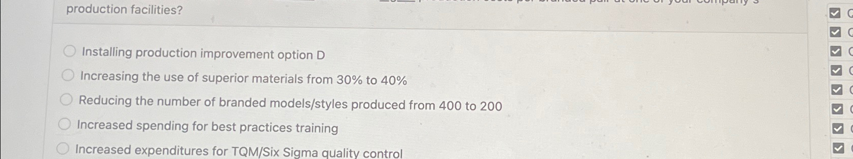 Solved production facilities?Installing production | Chegg.com