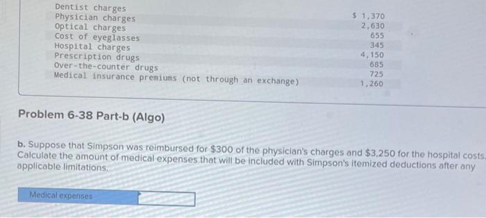 Solved Required information Problem 6-38 (LO 6-2) (Algo) | Chegg.com