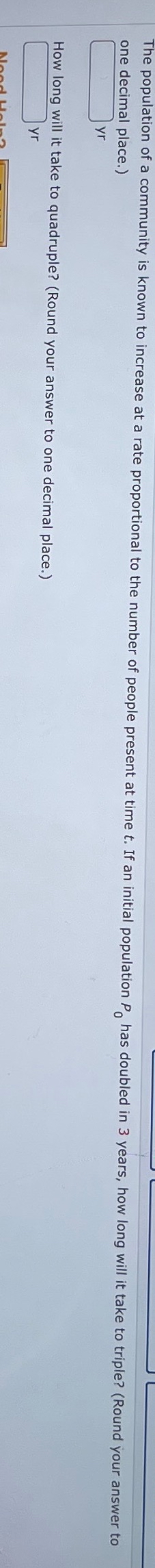 Solved one decimal place.)yrHow long will it take to | Chegg.com