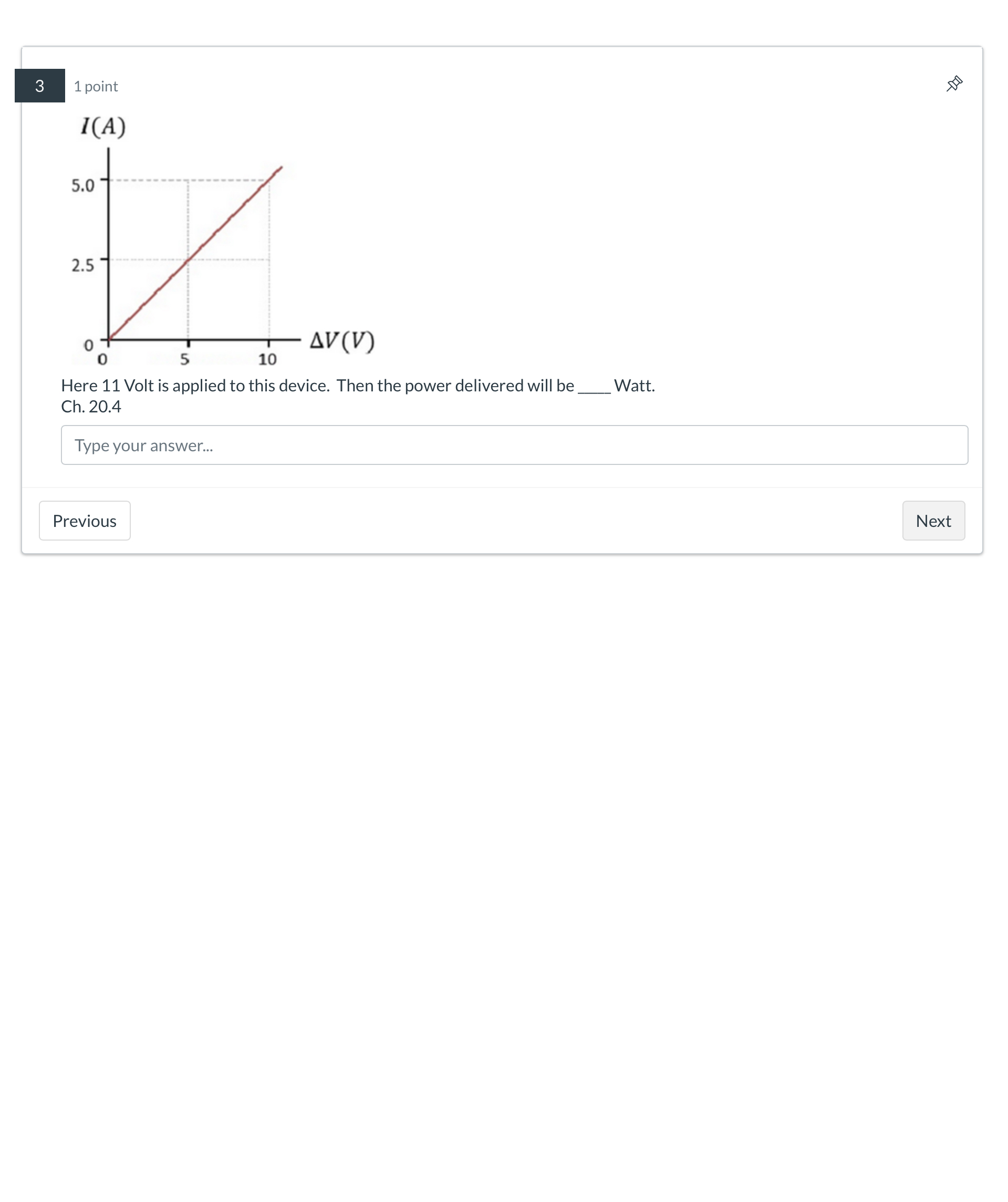 Solved 31 ﻿nointHere 11 ﻿Volt is applied to this device. | Chegg.com