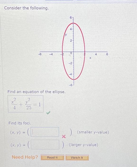 Solved Consider the following. Find an equation of the | Chegg.com