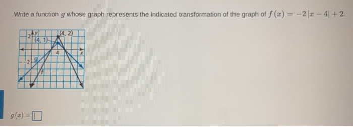 Solved Write a function g whose graph represents the | Chegg.com