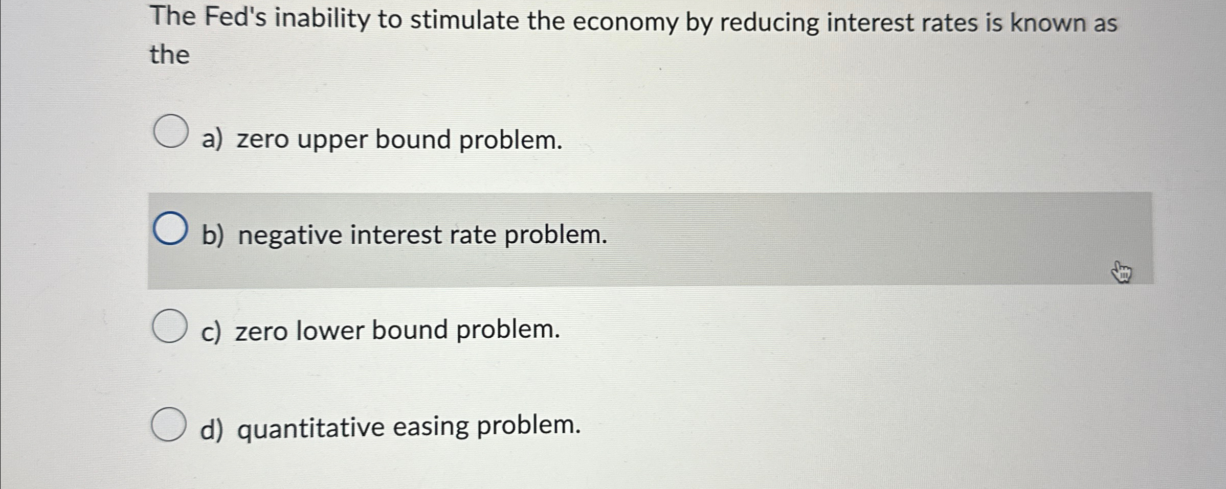 Solved The Feds Inability To Stimulate The Economy By 