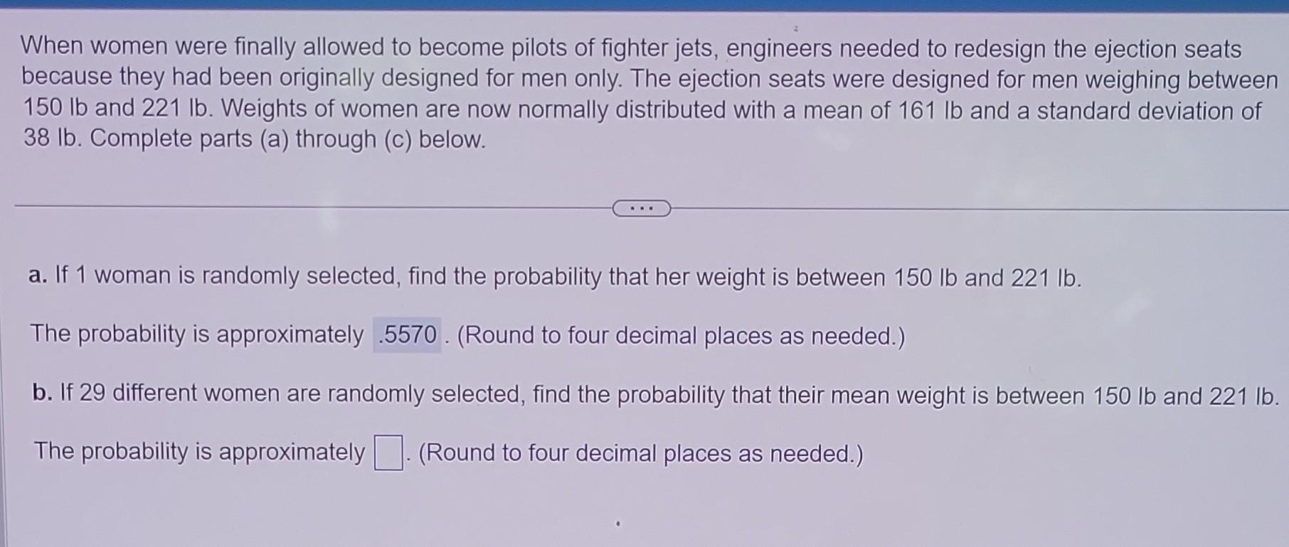 Solved When women were finally allowed to become pilots of | Chegg.com