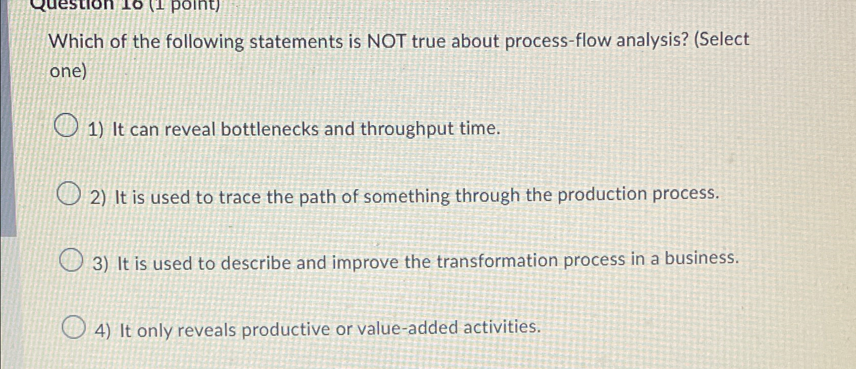 Solved Which of the following statements is NOT true about | Chegg.com