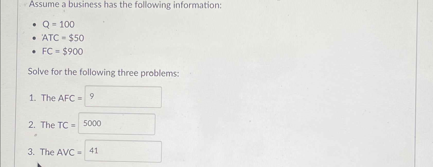 Solved Assume a business has the following | Chegg.com Solved Assume a business has the following | Chegg.com