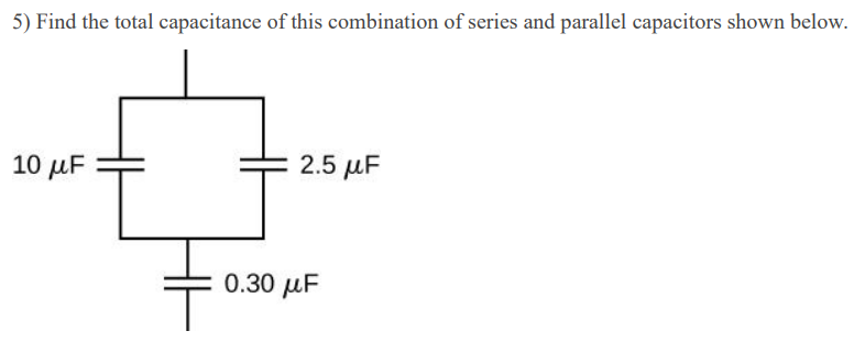 Solved Find the total capacitance of this combination of | Chegg.com