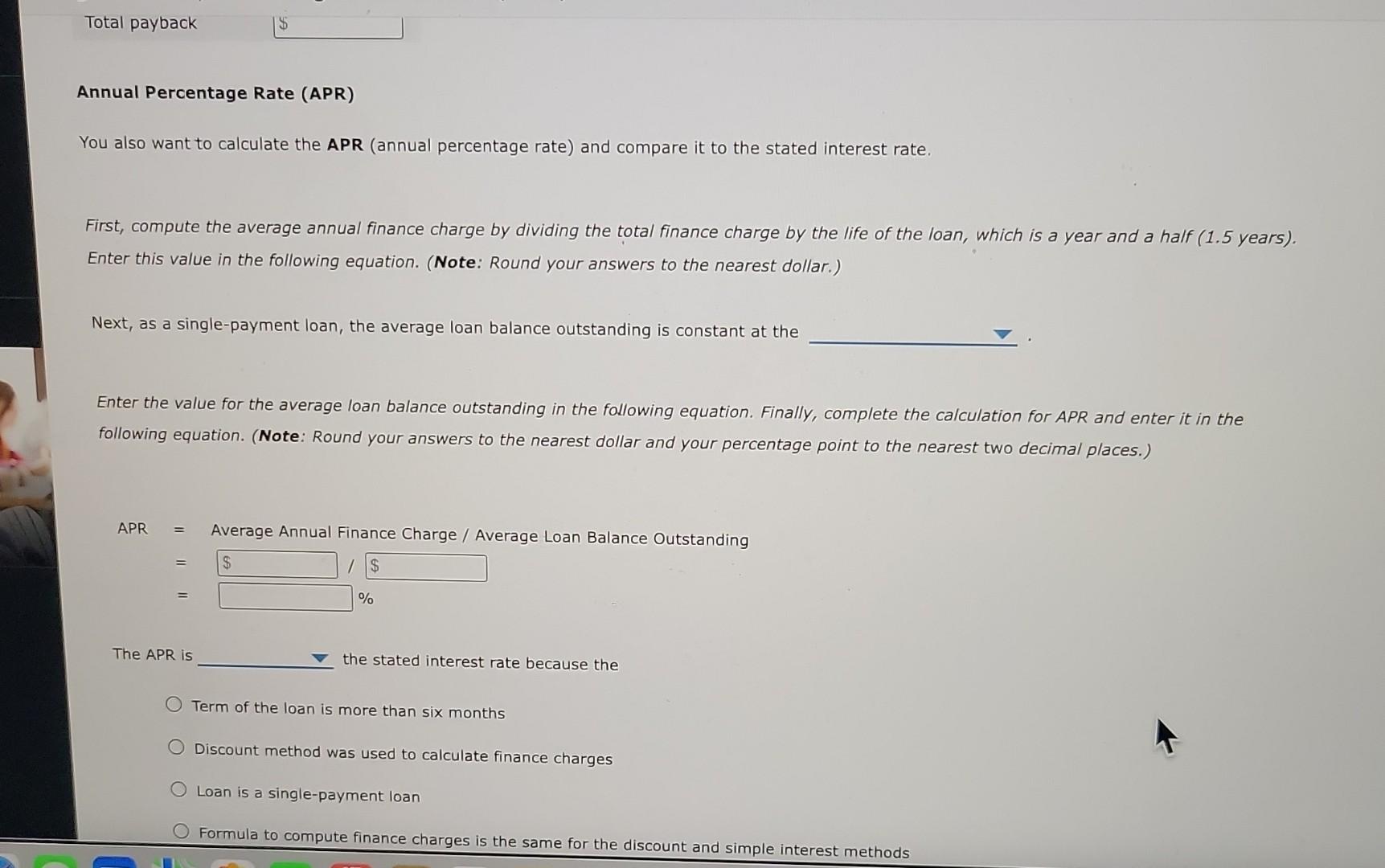 Solved 7. Calculating finance charges using the discount | Chegg.com
