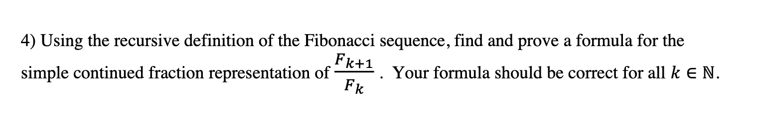 Solved Using the recursive definition of the Fibonacci | Chegg.com