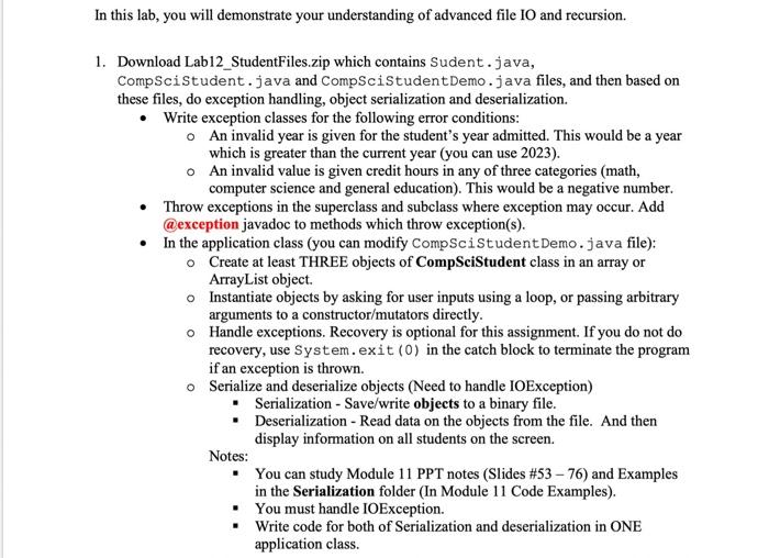 Solved this lab, you will demonstrate your understanding of | Chegg.com