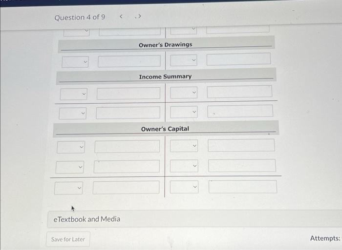 Solved Current Attempt in Progress The ledger of Ortole | Chegg.com