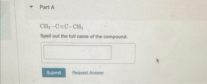 Solved Part A CH3-C=C-CH3 Spell out the full name of the | Chegg.com