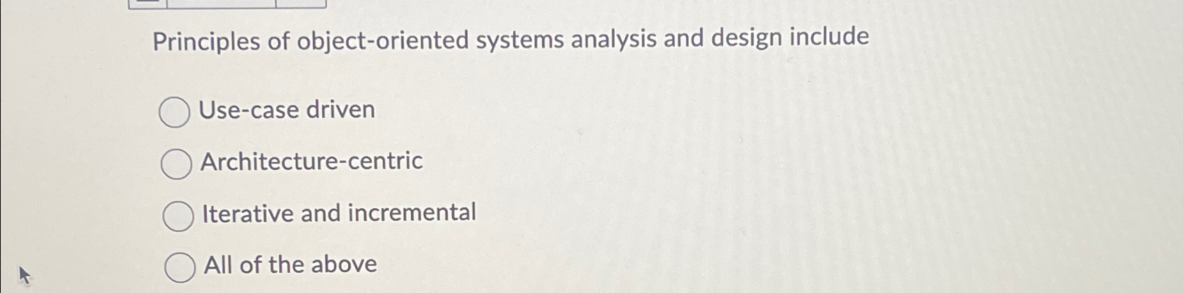 Solved Principles Of Object Oriented Systems Analysis And