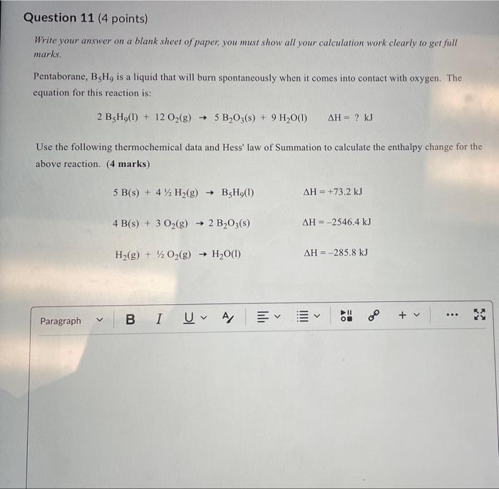 Solved Write your answer on a blank sheet of paper; you must | Chegg.com