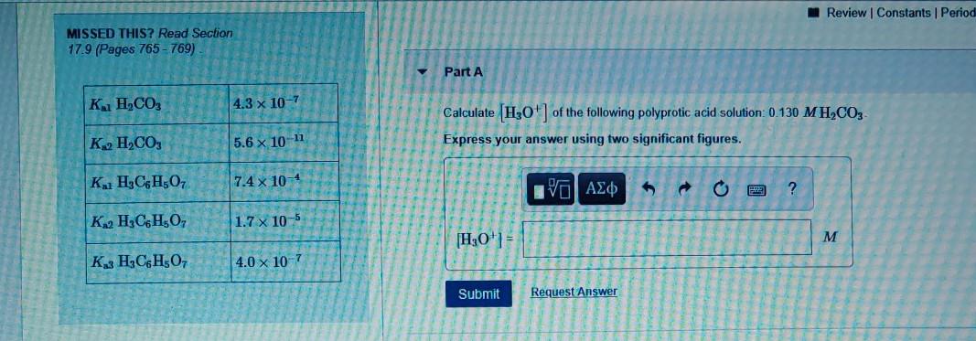 Solved Review Constants Period MISSED THIS? Read Section | Chegg.com