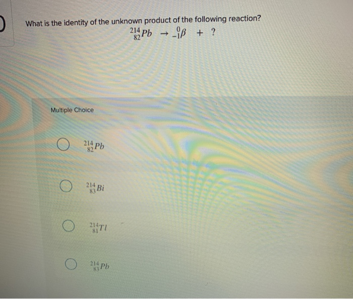 Solved What is the identity of the unknown product of the | Chegg.com