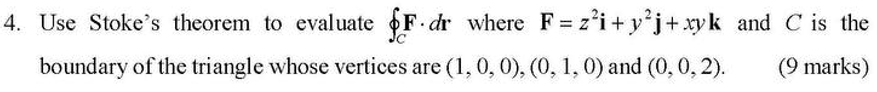 Solved Use Stoke's theorem to evaluate o∫C﻿F*dr ﻿where | Chegg.com