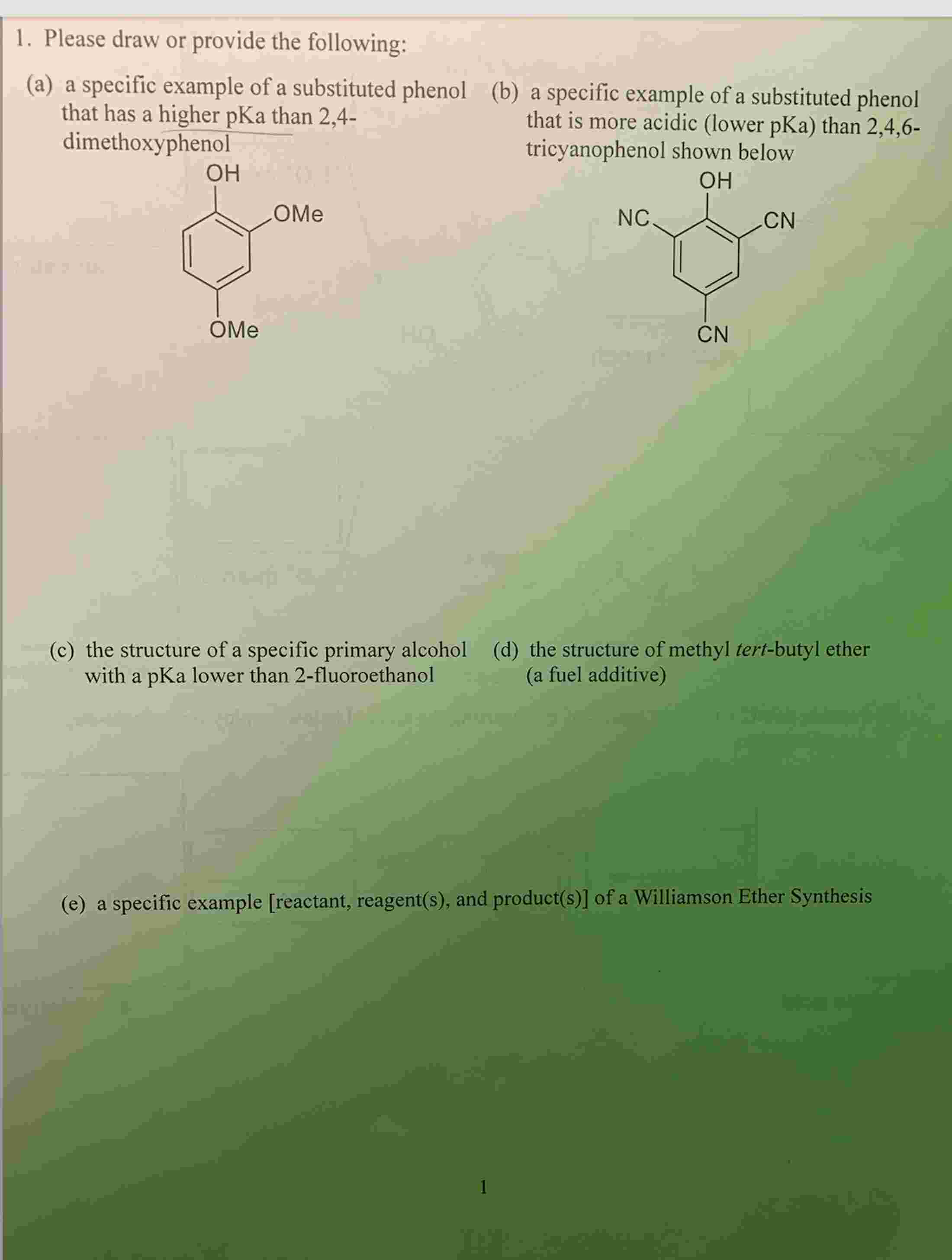 Solved 1. ﻿Please draw or provide the following:(a) ﻿a | Chegg.com