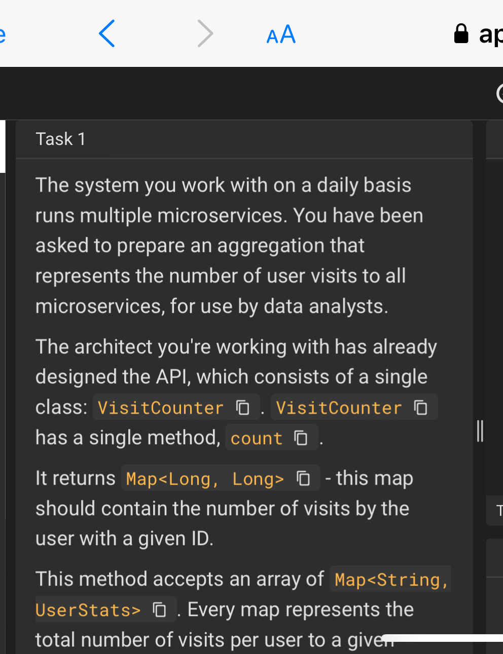 Task 1The system you work with on a daily basis runs | Chegg.com