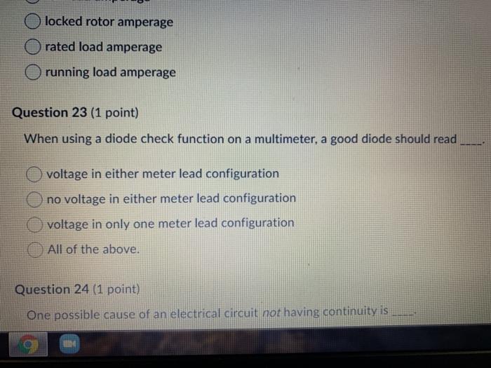 Solved locked rotor amperage rated load amperage running | Chegg.com