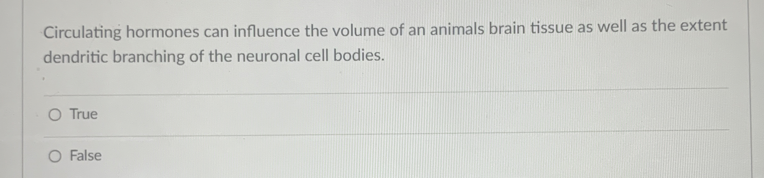 Solved Circulating hormones can influence the volume of an | Chegg.com