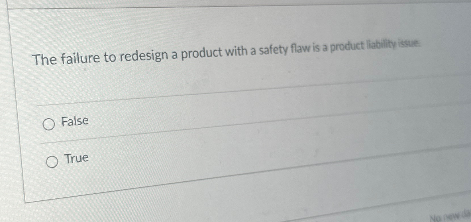 Solved The failure to redesign a product with a safety flaw | Chegg.com