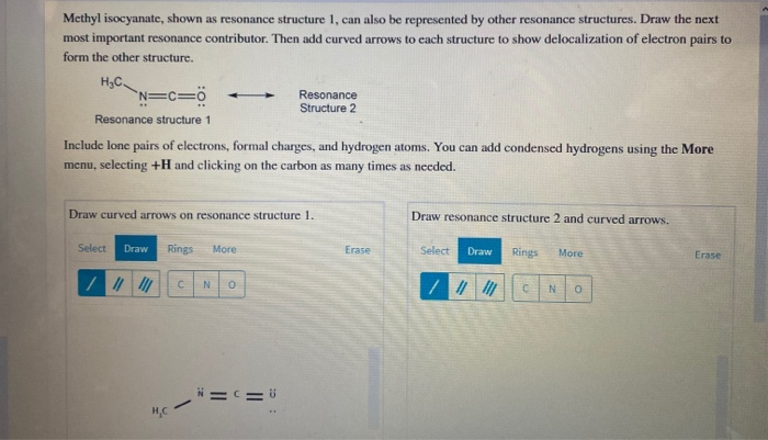 Solved Methyl isocyanate, shown as resonance structure 1, | Chegg.com