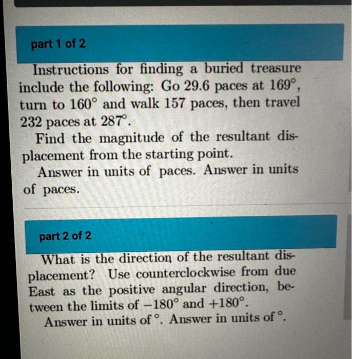 Solved part 1 of 2 Instructions for finding a buried | Chegg.com