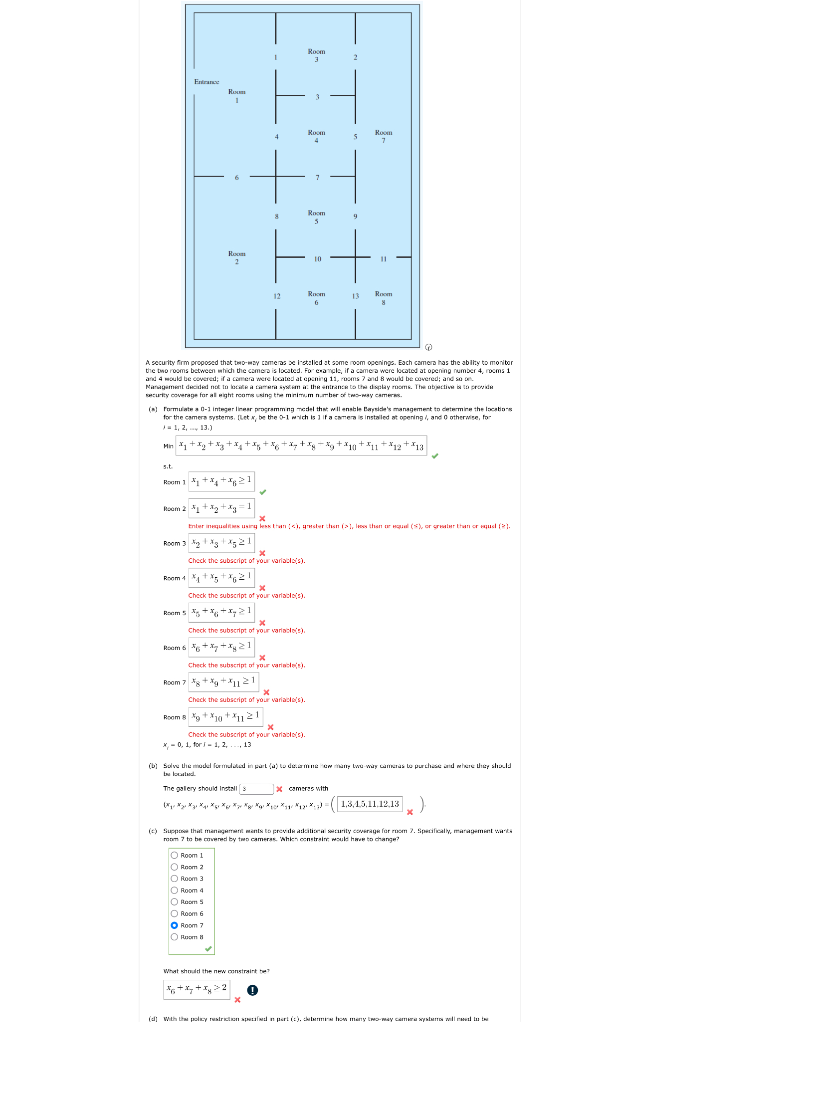 Solved A security firm proposed that two-way cameras be | Chegg.com
