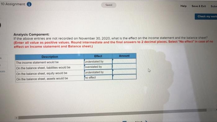 Solved 10 Assignment Saved Help Save & Exit Submit Check my | Chegg.com