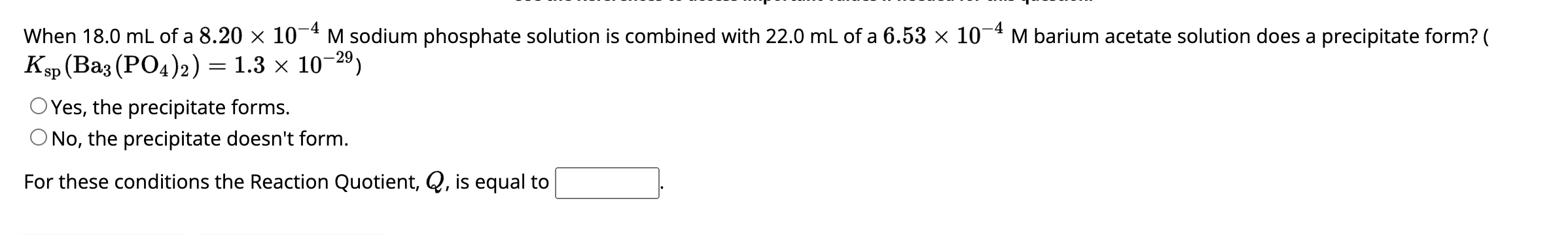 Solved When 18.0mL ﻿of a 8.20×10-4M ﻿sodium phosphate | Chegg.com