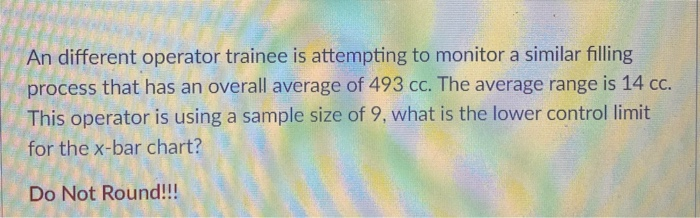 Solved An different operator trainee is attempting to | Chegg.com