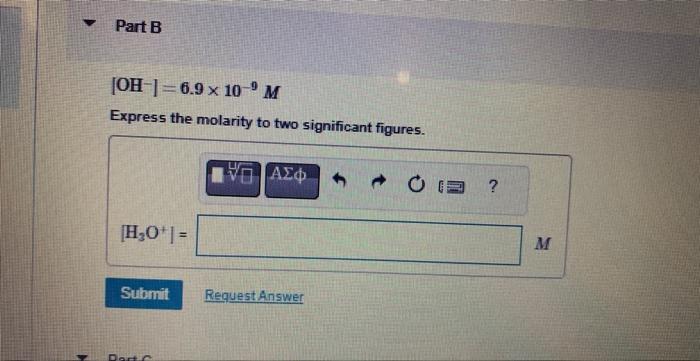 Solved [OH−1=2.9×10−2M Express the molarity to two | Chegg.com
